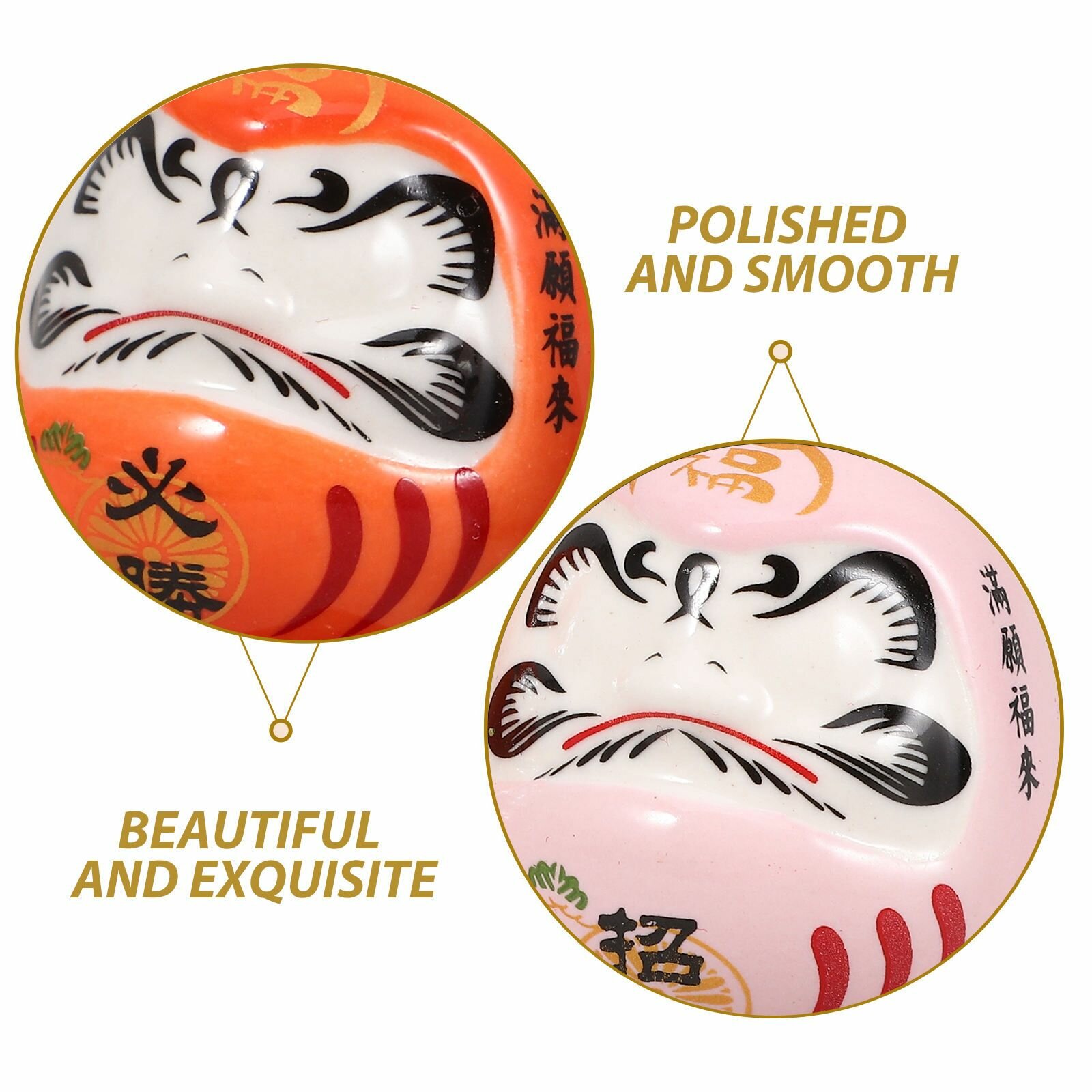 1 Набор Японских Фарфоровых Кукл, Из Керамики, Для Привлечения Богатства