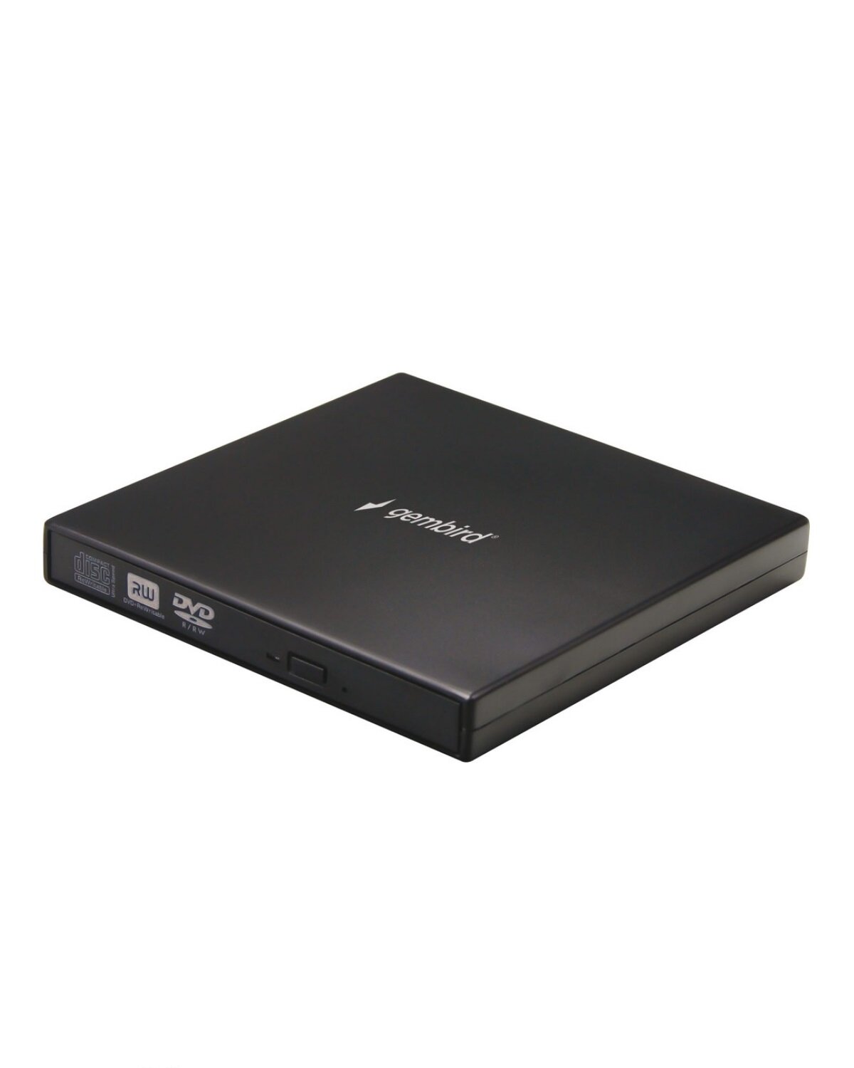 Привод DVD±RW внешний Gembird DVD-USB-02 USB 2.0, пластик, черный (099240)