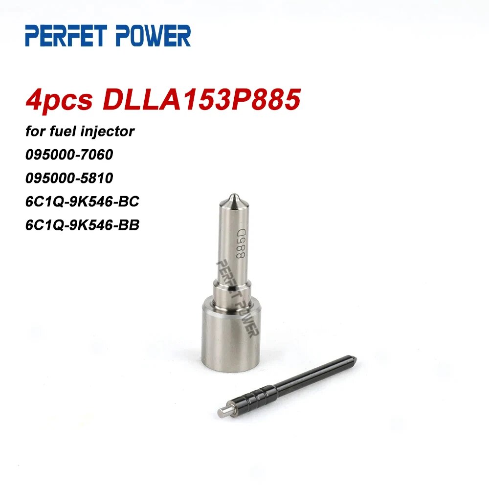 4 шт. LIWEI DLLA153P885 топливная форсунка для 095000-7060 095000-5810 6C1Q-9K546-BC 6C1Q-9K546-BB топливная форсунка Common Rail