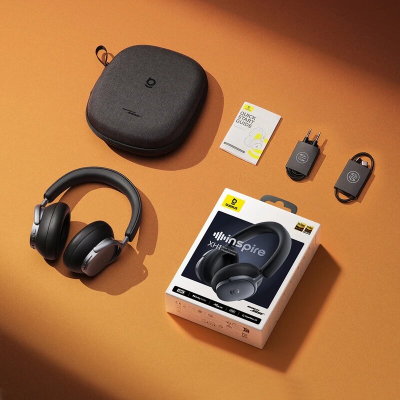 Беспроводные наушники Baseus Inspire XH1 ANC с шумоподавлением Cosmic Black