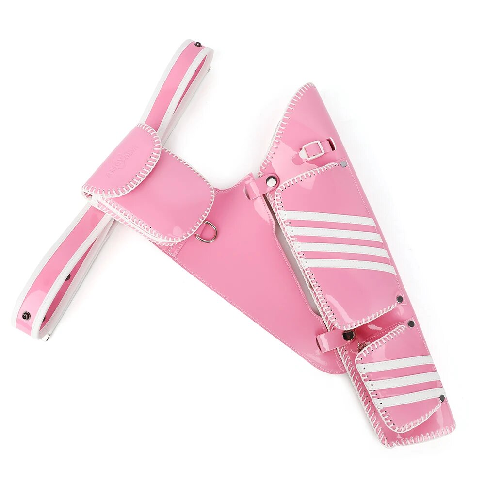 Колчан для стрельбы из лука AMEYXGS, синтетическая кожа Розовый, Розовый