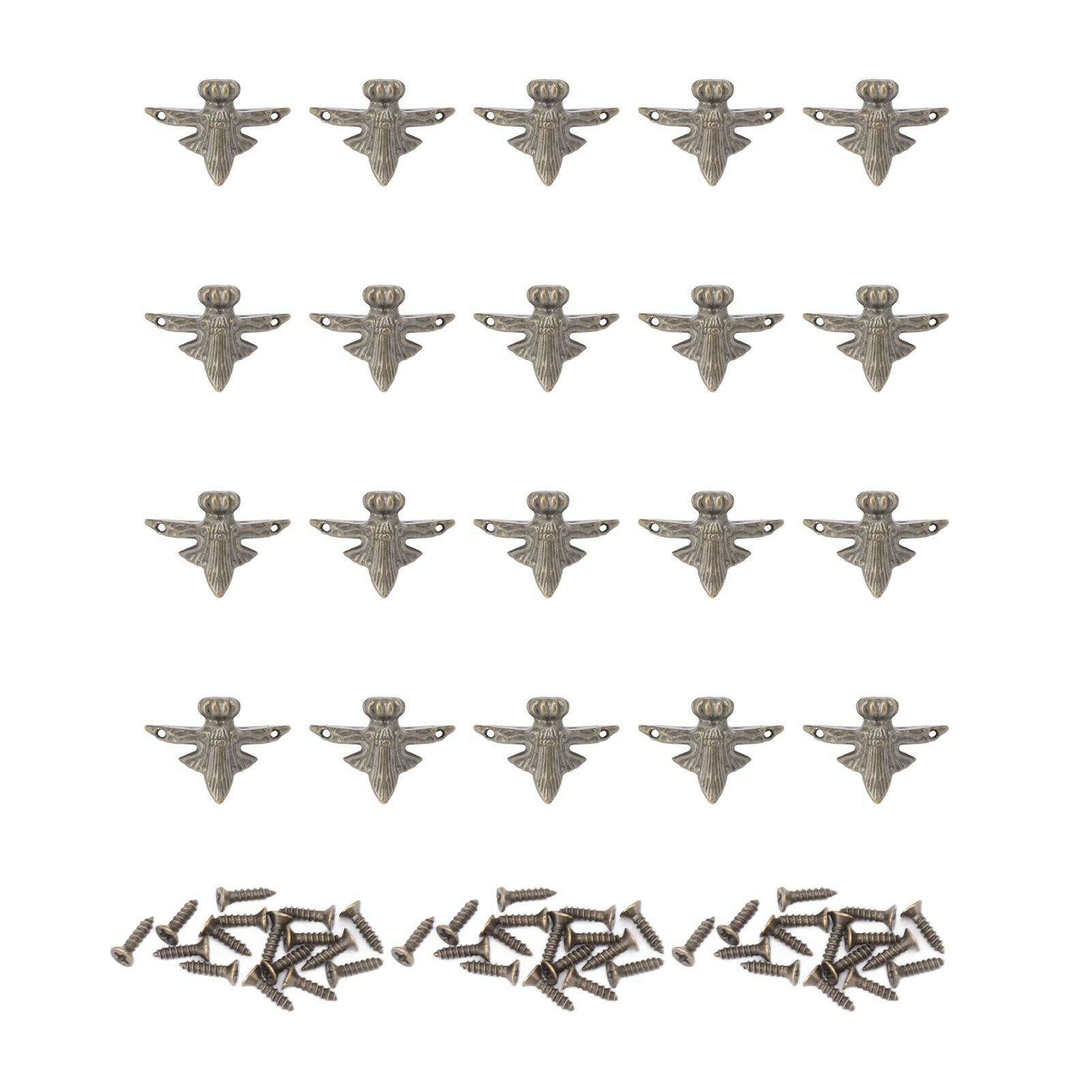 20 комплектов антикварных ножек для деревянной коробки, ювелирный сундук