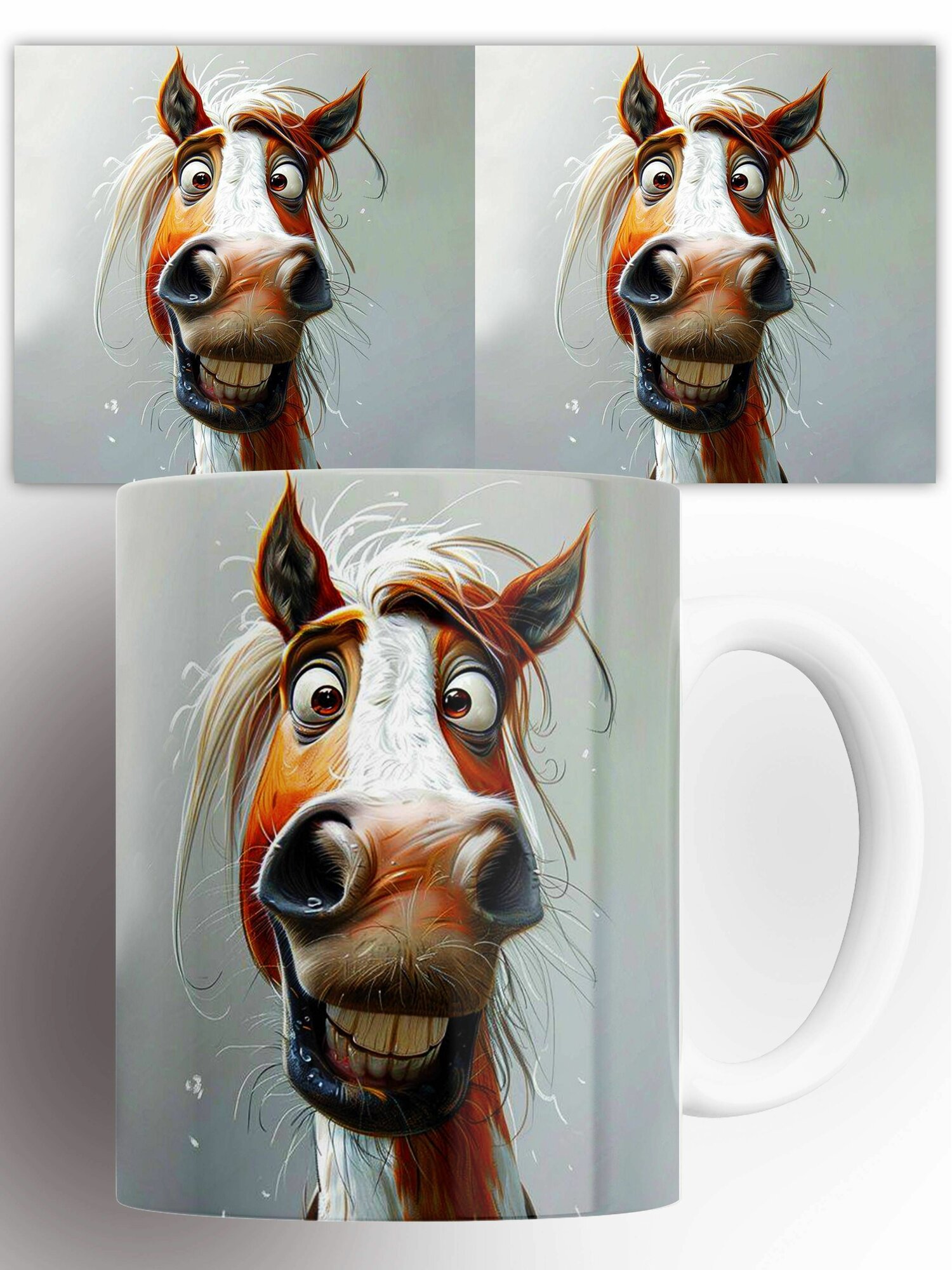 Кружка Смешная лошадь 330 мл