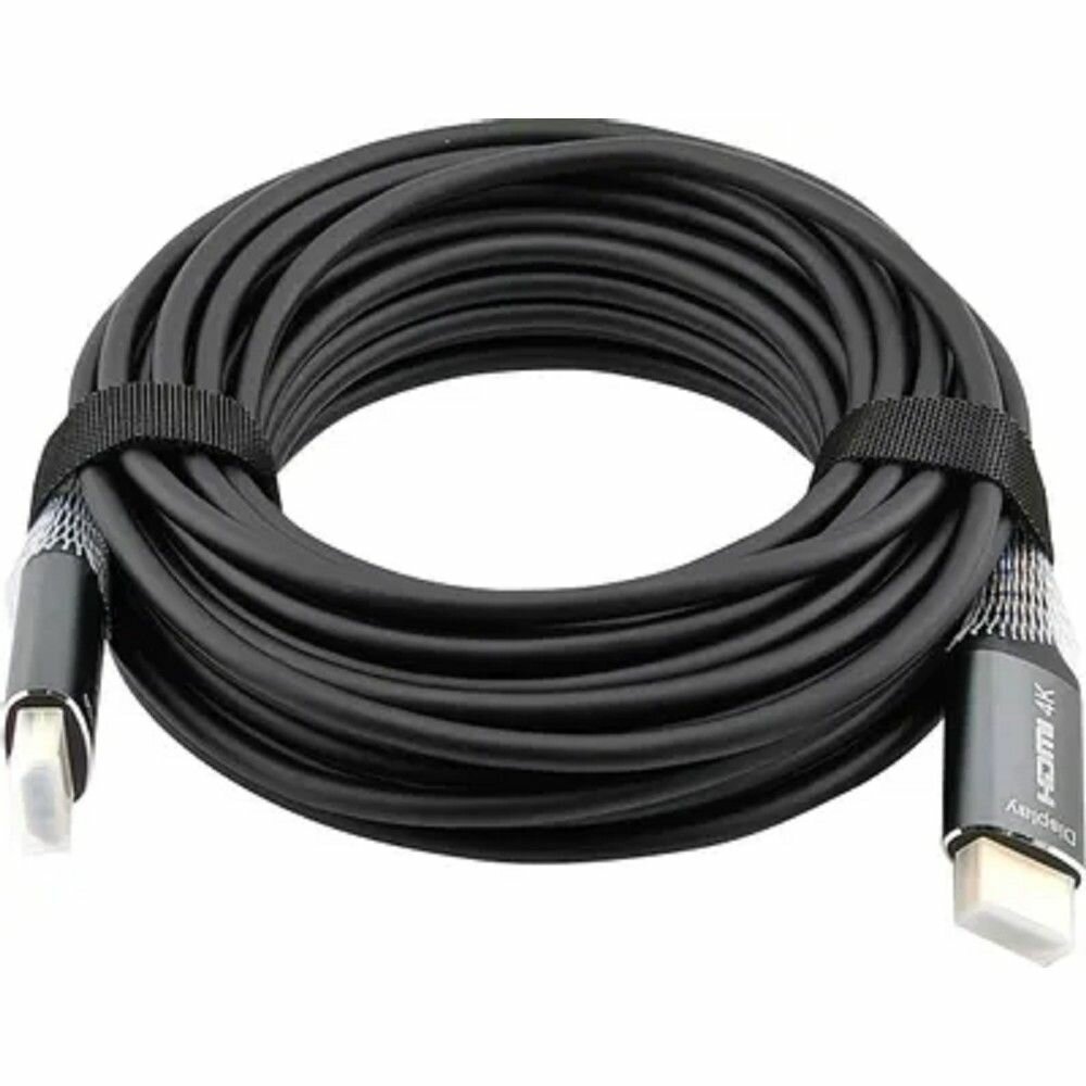 Кабель аудио-видео Cactus HDMI (m)/HDMI (m) 10 м. позолоч. конт. Черный (CS-HDMI-AOC-2-10)