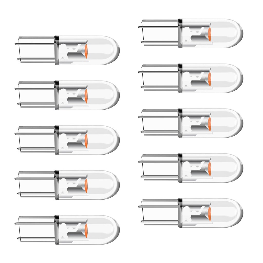 Упаковка из 10 светодиодных ламп Приборной панели T5, Энергоэффективных и долговечных светодиодных Ламп Приборной панели для освещения салона автомобиля