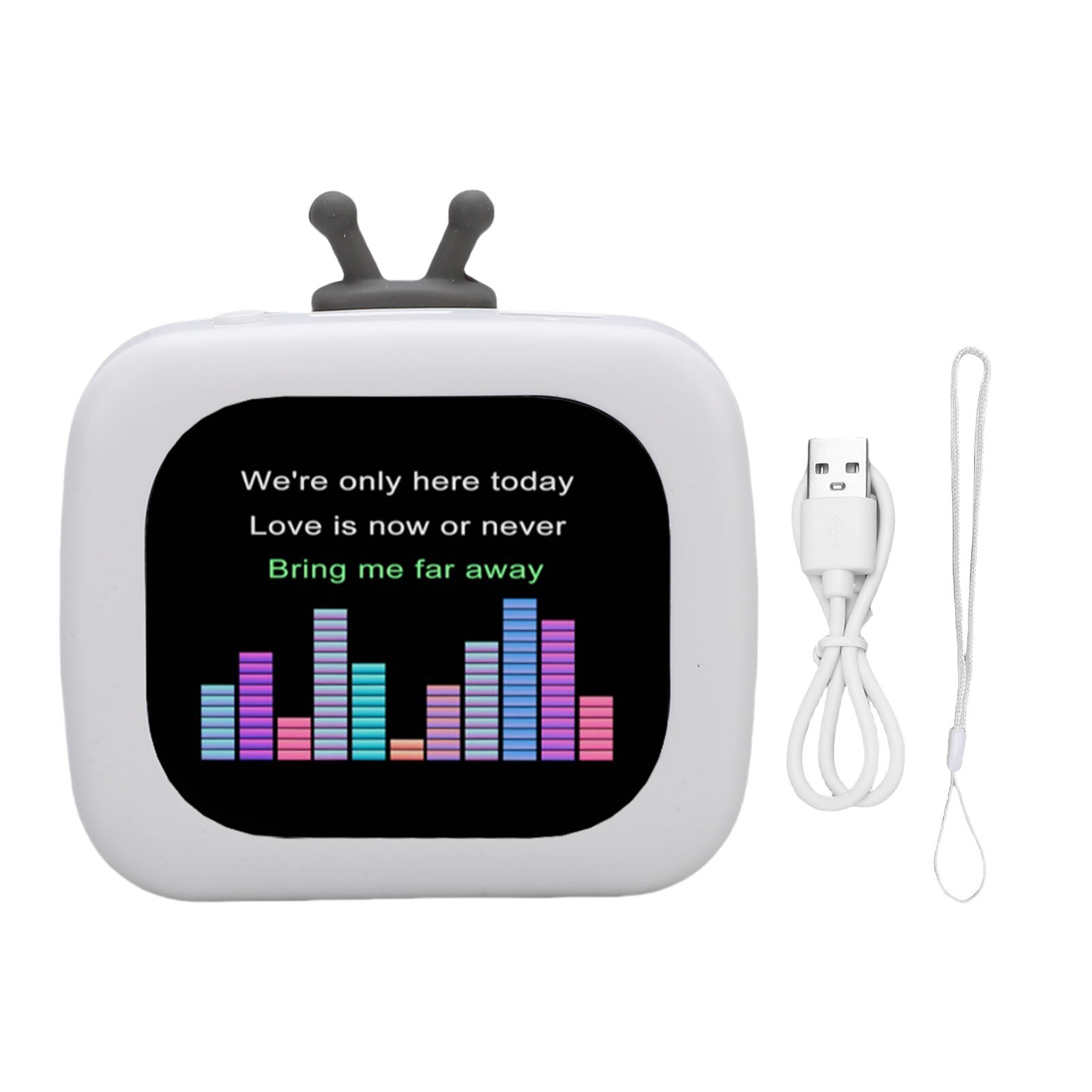 Портативный Bluetooth-динамик 2,01-дюймовый сенсорный экран Беспроводное стереосопряжение Встроенный микрофон Громкая связь Bluetooth-динамик для звонков