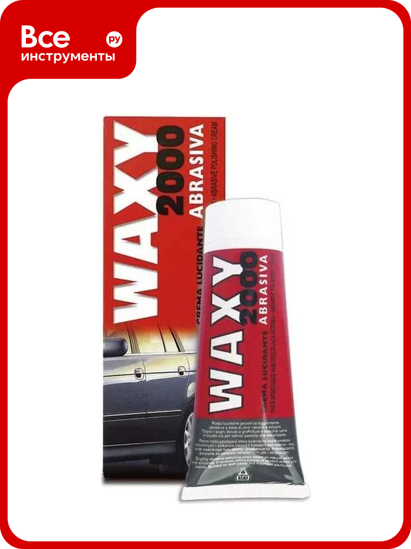 Полироль-паста для кузова Atas WAXY-2000 Abrasiva 75 мл 4767, из микрофибры