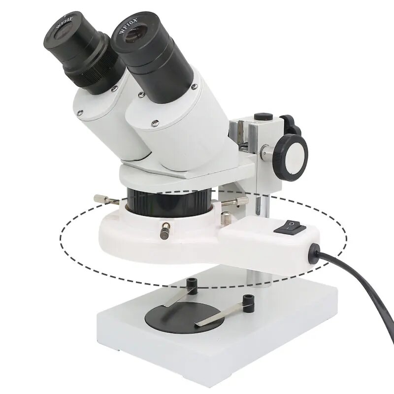 20X 40X стерео микроскоп бинокулярный промышленный микроскоп с дополнительной флуоресцентной кольцевой подсветкой
