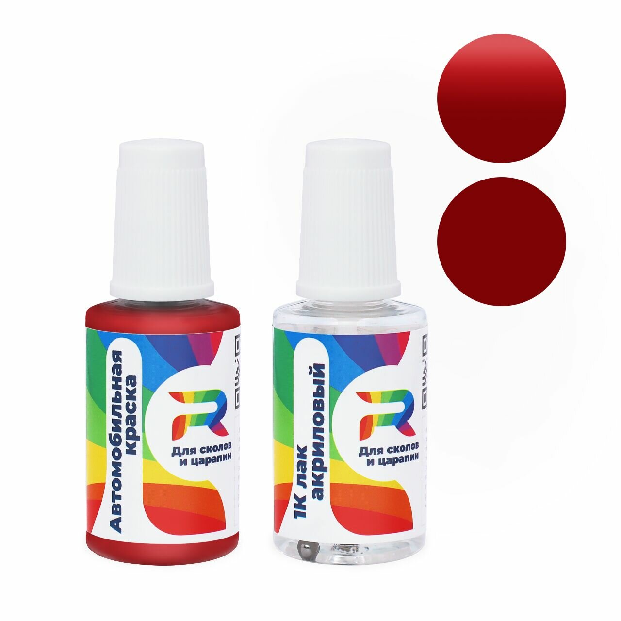 Подкраска для сколов и царапин авто Ford 2K - Candy Apple Red (Базовая краска, Солид, Красный)