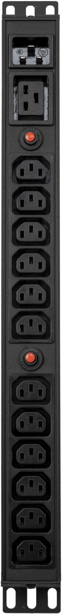 Блок распределения питания Powercom PDU-16A-type 1 PDU-16AV14-12C3-C9-C2-2G