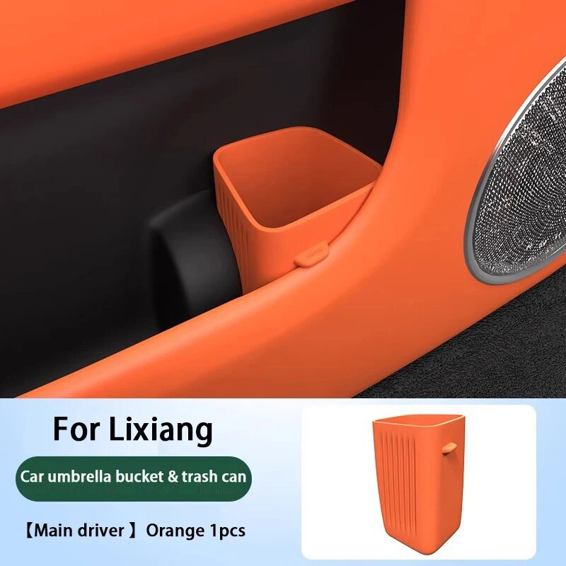 Для Li Lixiang L6 L7 L8 L9 MEGA ONE автомобильный дверной органайзер для зонтов, многофункциональный ящик для хранения, мусорный бак, аксессуары для хранения автомобиля