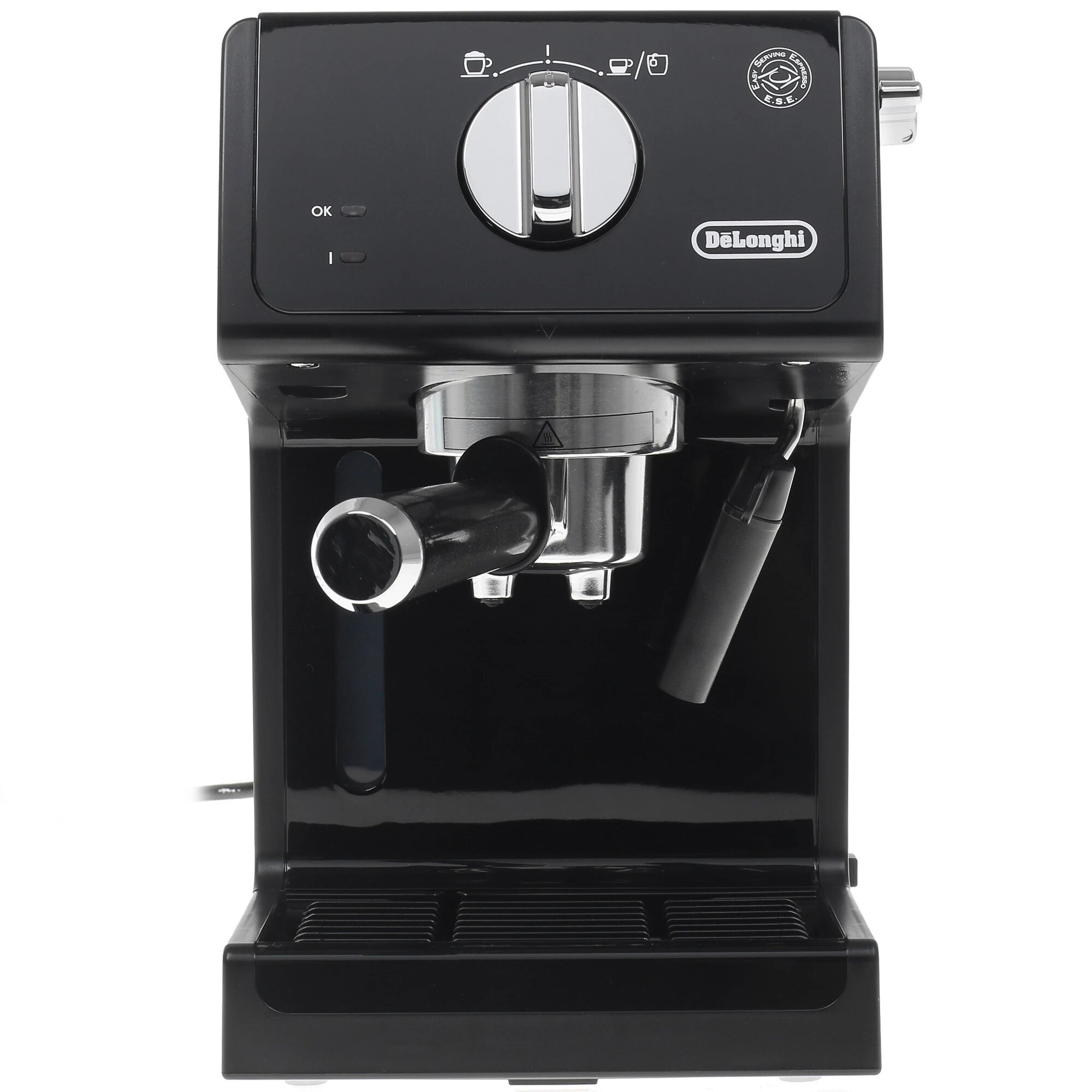Кофеварка Delonghi ECP 31.21 черный, 15Бар, ручной капучинатор, 1100Вт.