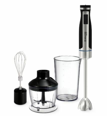 Блендер погружной BRAYER BR1268 черный/серебристый