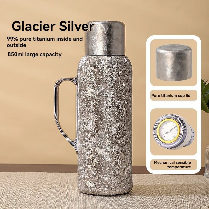 Термокружка из титана 1000 мл silver