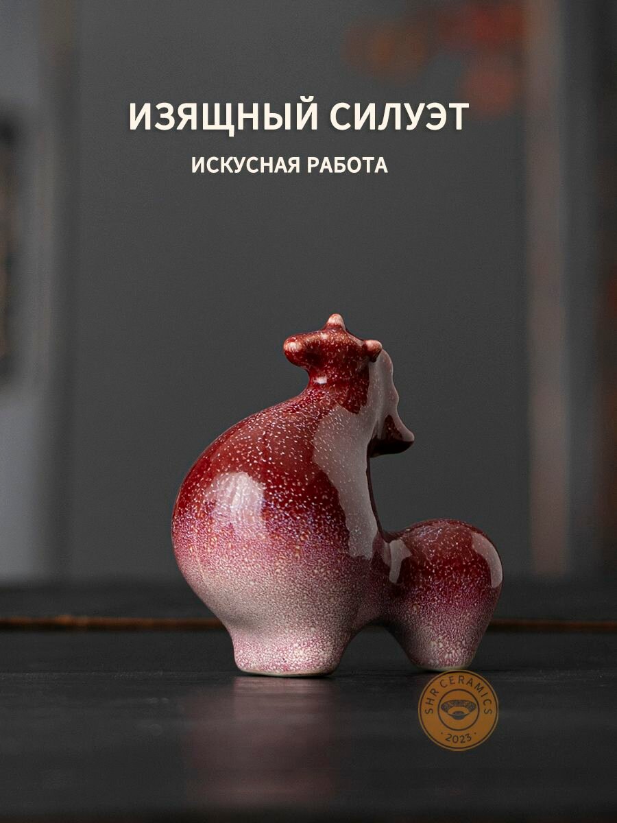 Фигурка лошади для декора, Фигурка для чайной церемонии, 1 шт