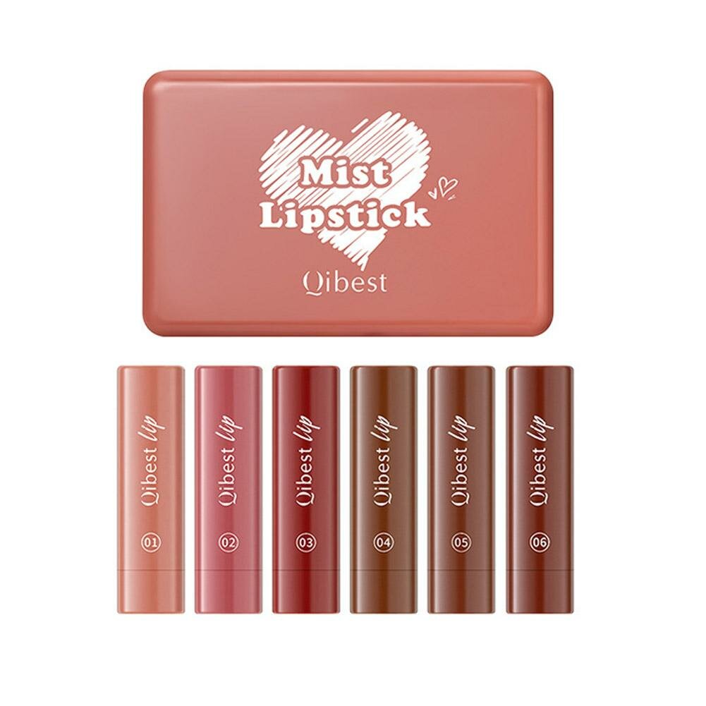 Стойкая помада для губ матовая набор 6 штук
