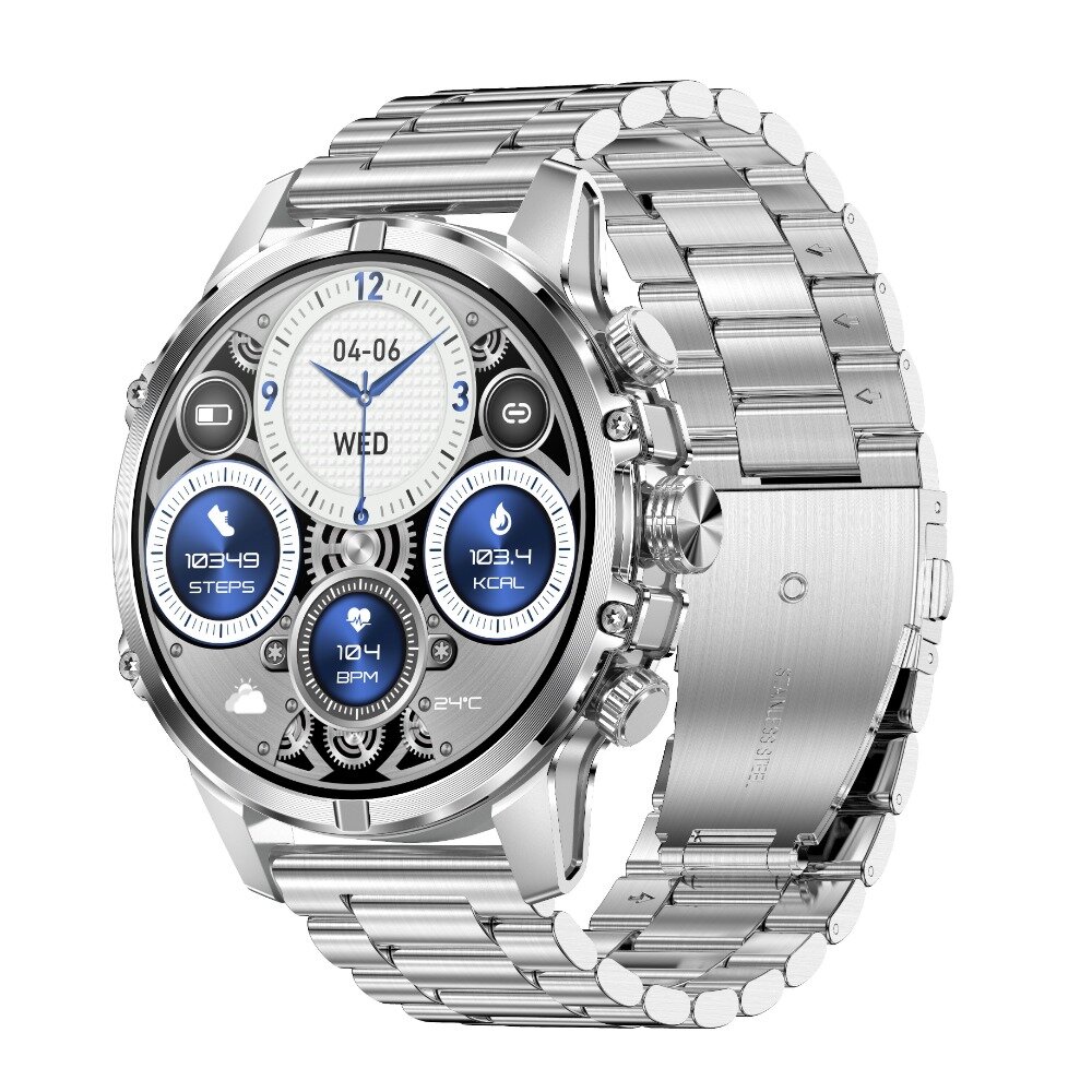 Rogbid Titan AMOLED-экран Водонепроницаемый Монитор Сердечного Ритма Bluetooth Вызов Спортивные Фитнес-смарт-часы