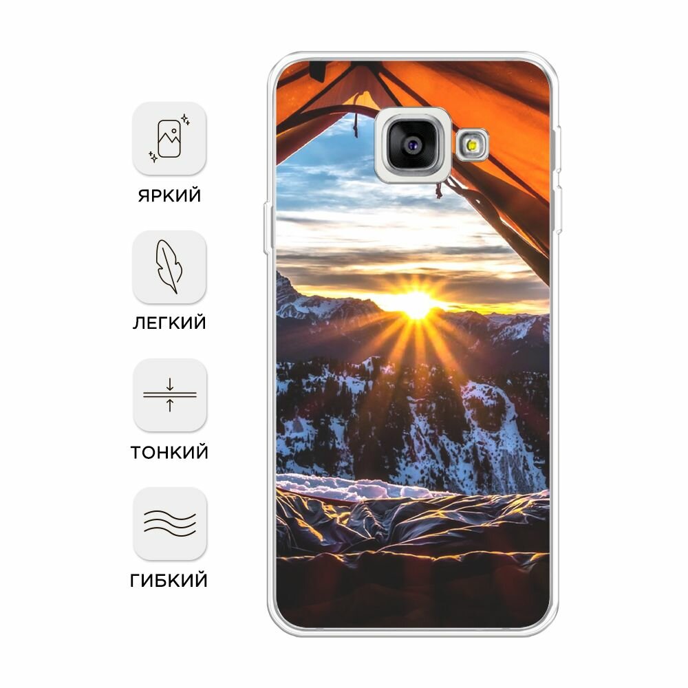 Чехол на Samsung Galaxy A3 2016 / Самсунг Галакси А3 2016 с принтом "Горы 7" — фото 1