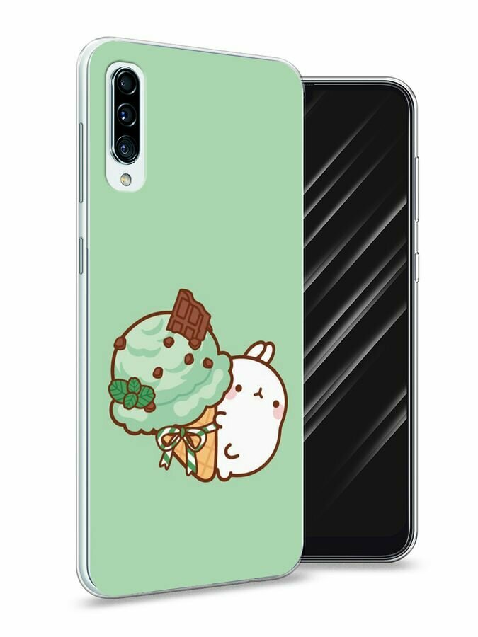 Чехол на Samsung Galaxy A50/A30s / Самсунг Галакси A50/A30s с принтом шоколад-мята мороженое