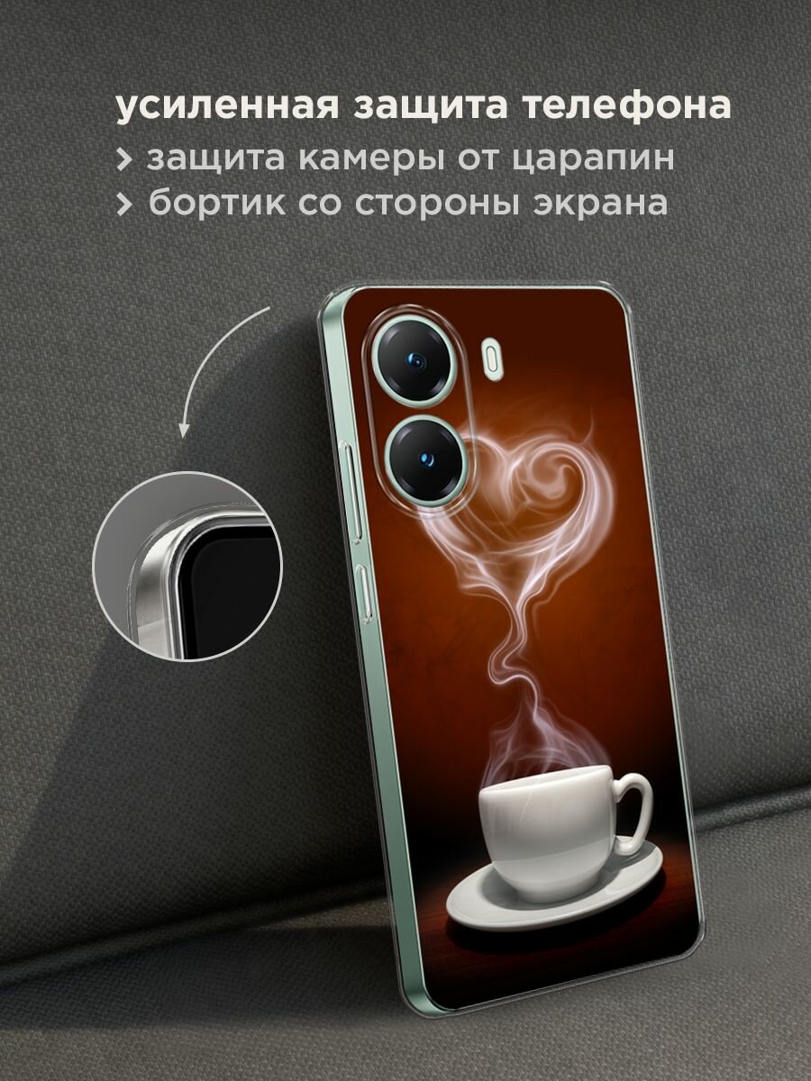Чехол на Poco X7 Pro / Поко X7 Про с принтом "Кофейная любовь" — фото 1