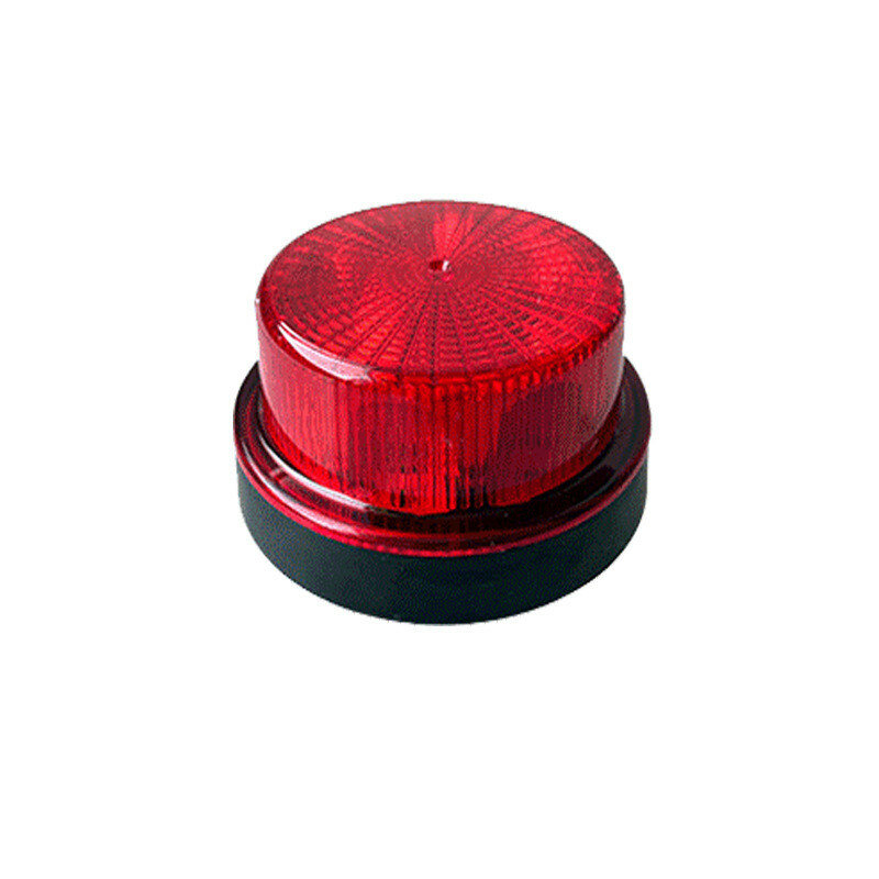 Led warning light with rotating flash and multiple color options for heavy vehicles, red