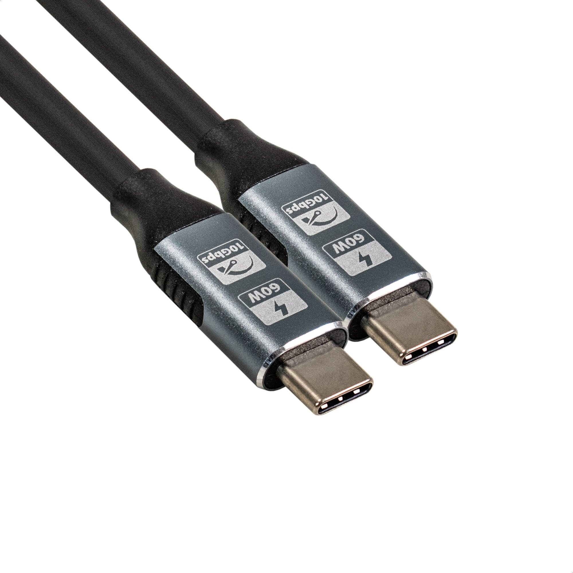 Кабель для зарядки Type-C - Type-C SuperSpeed+ 10Gbps ExeGate EX-CCP-USB3.2-CMCM-1.0 (USB 3.2 Gen2x1 Type Cm/Cm, 10Gbit/s, 8K60Hz, 5A, 60W, PD3.1, 1м) EX298762RUS — фото 1