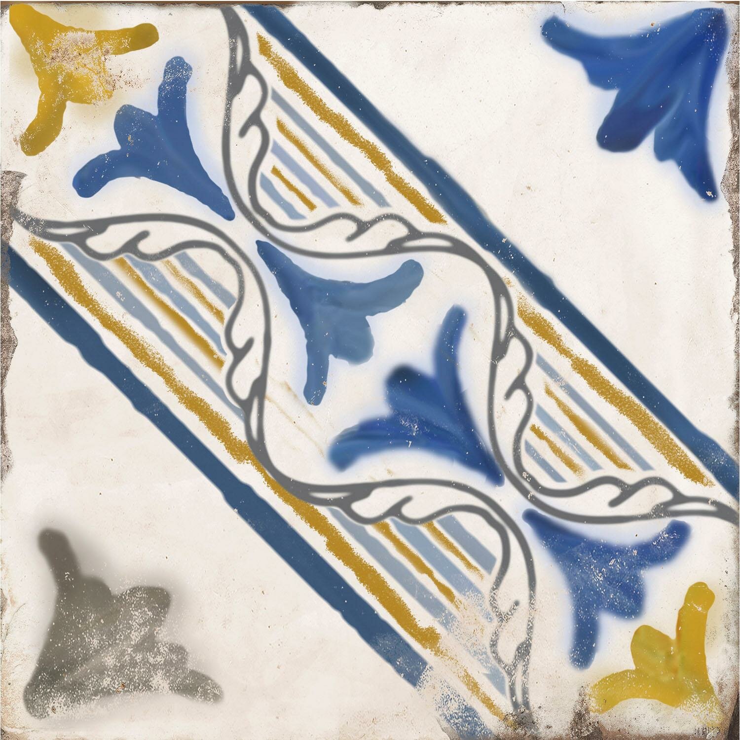 Керамогранит Nanda Tiles Magnolia УТ-00051392 20x20 Матовая Разноцветный