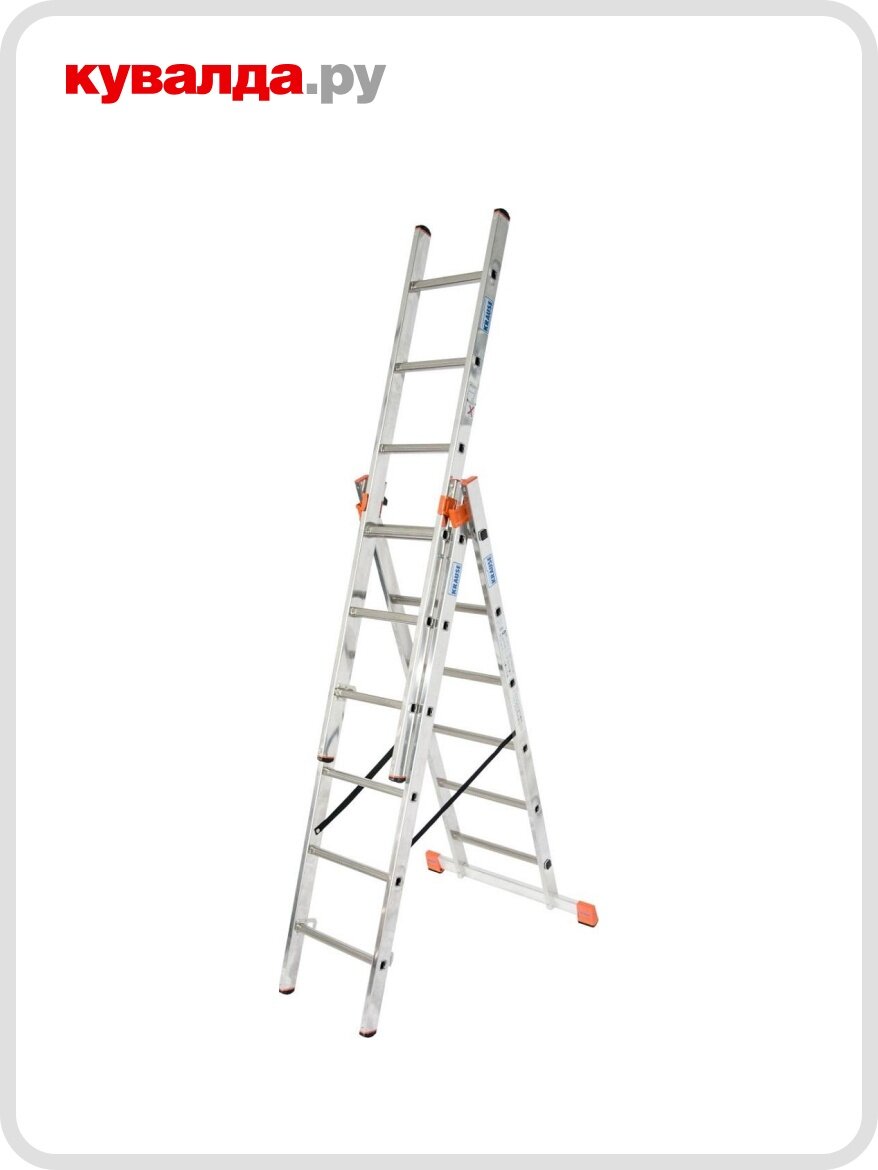 Лестница-стремянка трехсекционная KRAUSE MONTO TRIBILO 3х 6