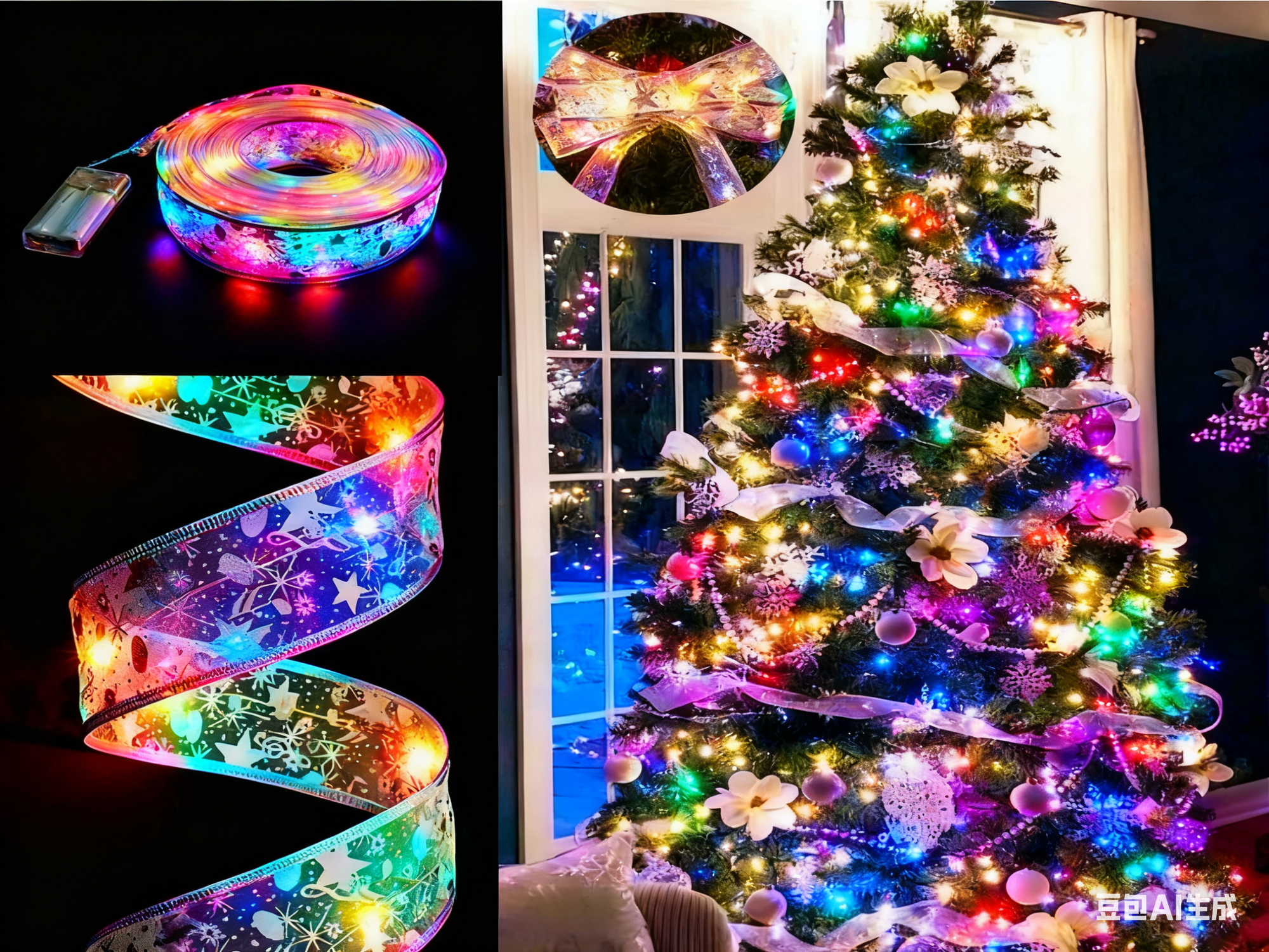 Рождественская лента из медной проволоки light string LED ribbon горячий золотой и серебряный ленточный фонарь длиной5 M