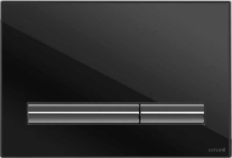 Панель смыва для инсталляции Cersanit PILOT глянцевая черная