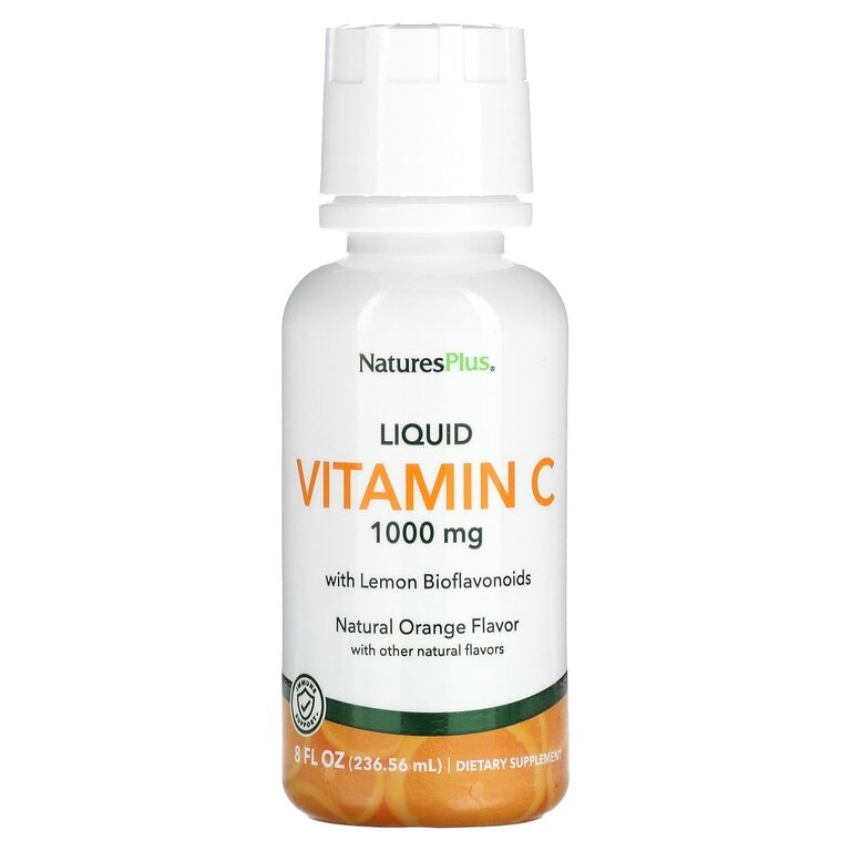 Liquid Vitamin C (Жидкий Витамин C) 1000 мг 236 мл апельсиновый вкус (NaturesPlus)
