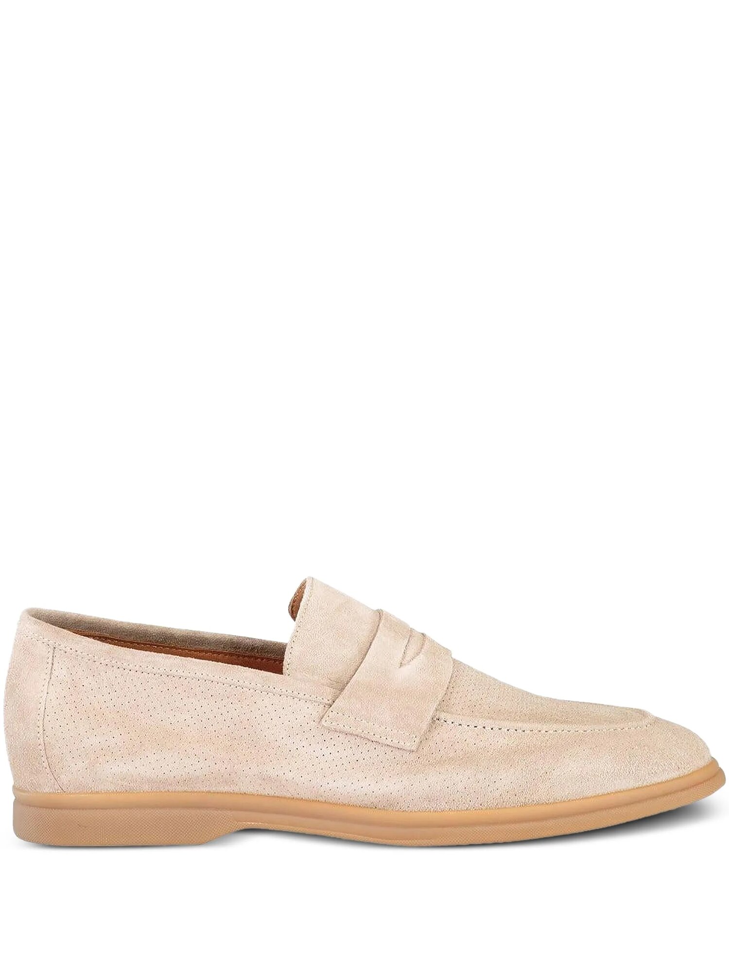Лоферы Perforated suede loafers