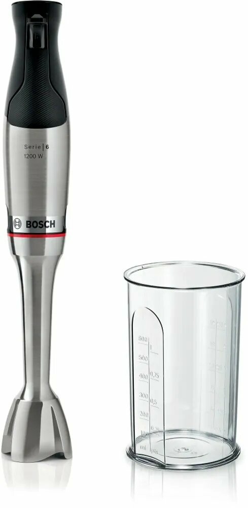 Bosch Погружной блендер ErgoMaster, черный, серый металлик