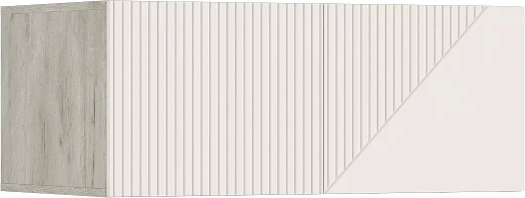 Антресоль к шкафу Ирис (900) (Кашемир, Дуб Крафт серый) МИФ