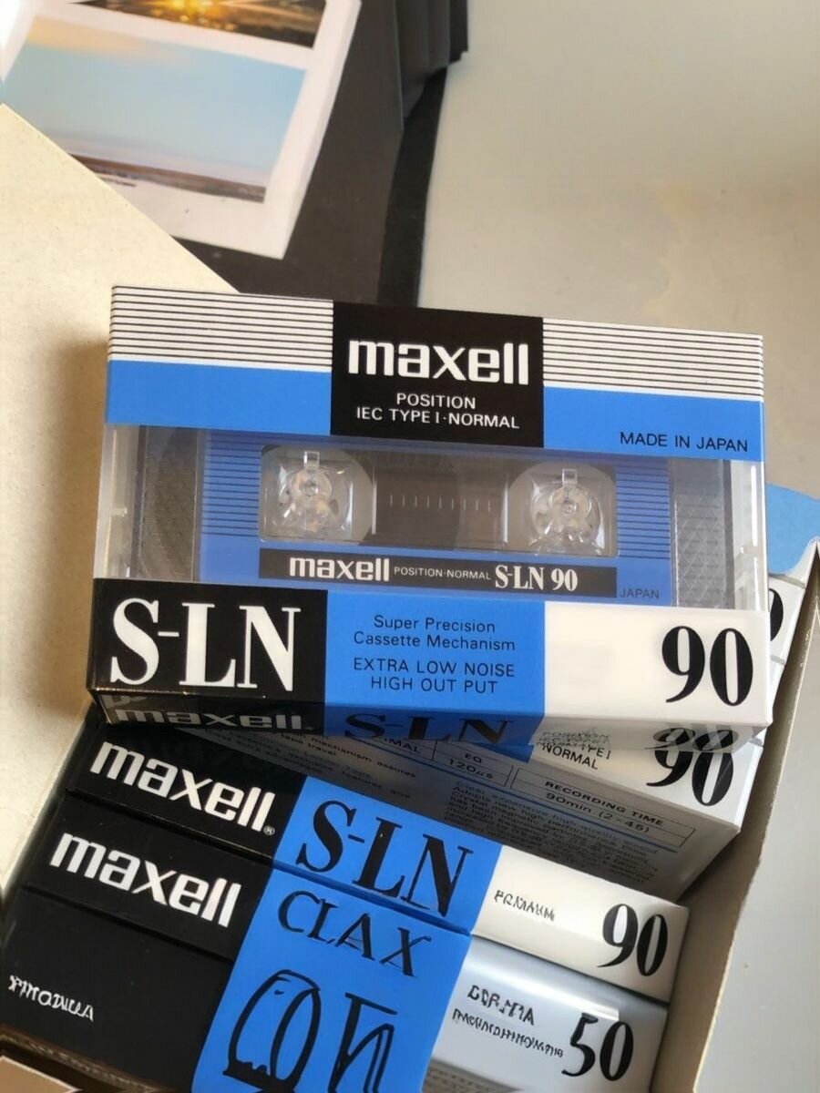 Аудиокассета Maxell S-LN 90 (1 шт, 90 мин.)