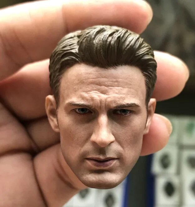 Скульптура головы Арнольд Неган для фигурки 12 дюймов Белый, F