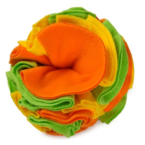 Sh-08518 Игрушка д/собак Нюхательный Мяч линия трехцветный 15см