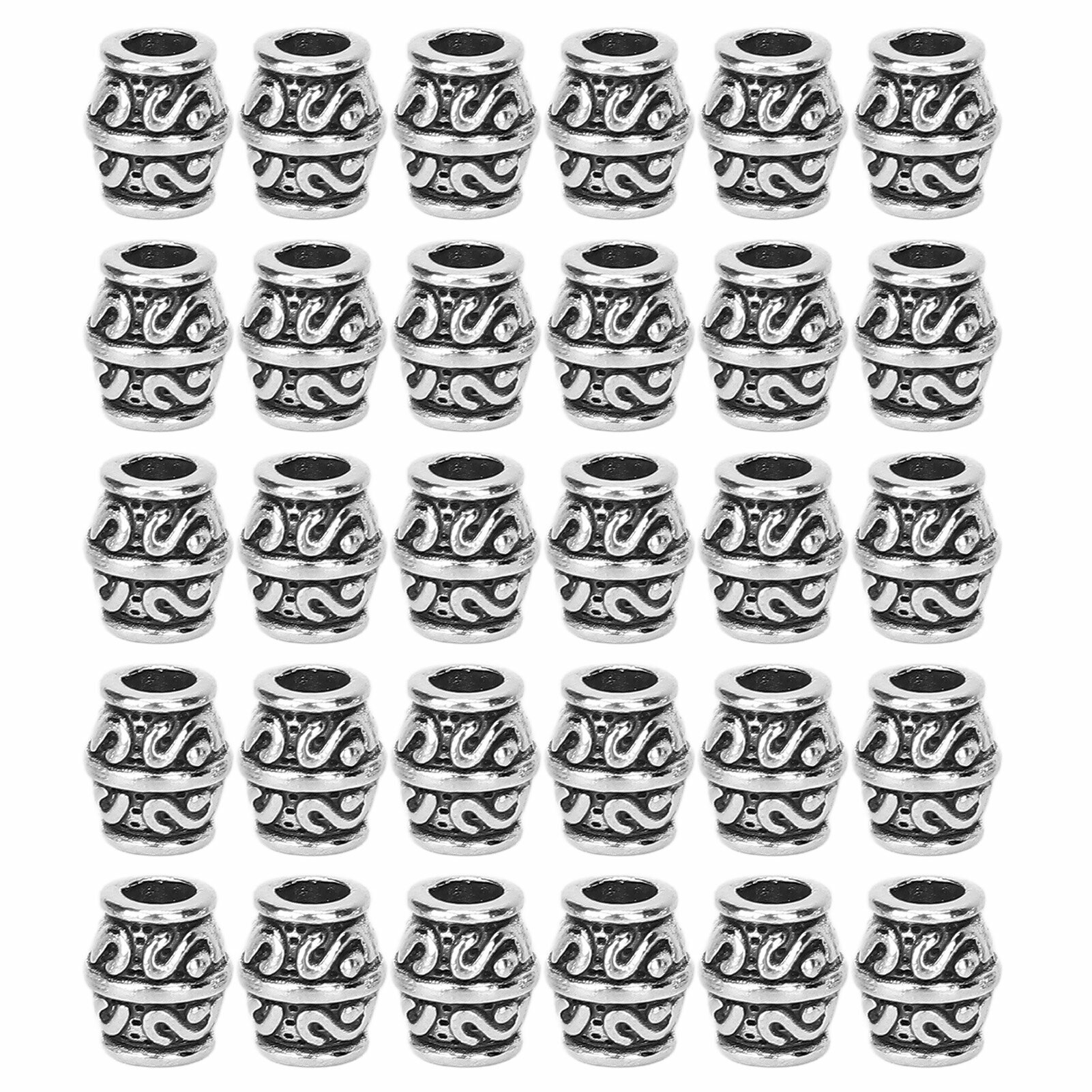 30 шт. DIY борода бусины клипсы ретро волосы дреды бусины аксессуары для волос плетение браслет украшения