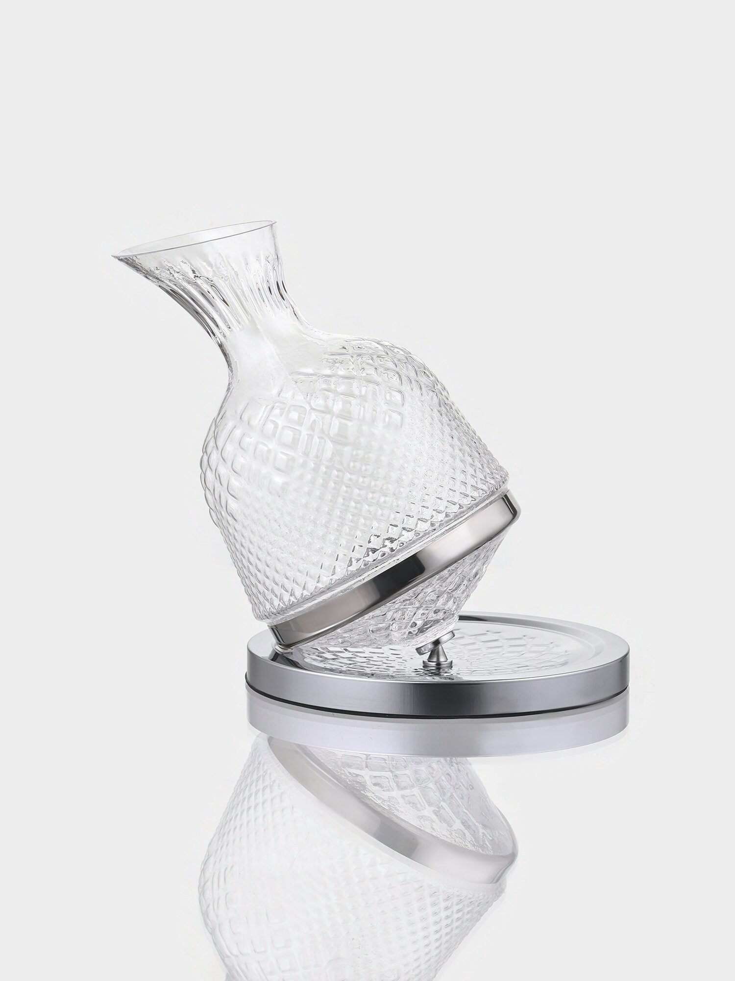 Декантер «Селекта», 1.2 л, 20×26 см, на вращающейся подставке, стекло, прозрачный