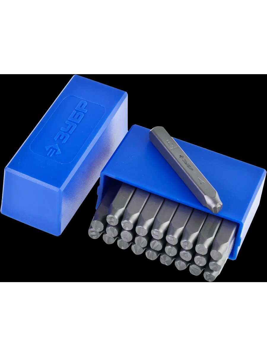 6 мм, латиница, штамповочные буквенные клейма, Профессионал