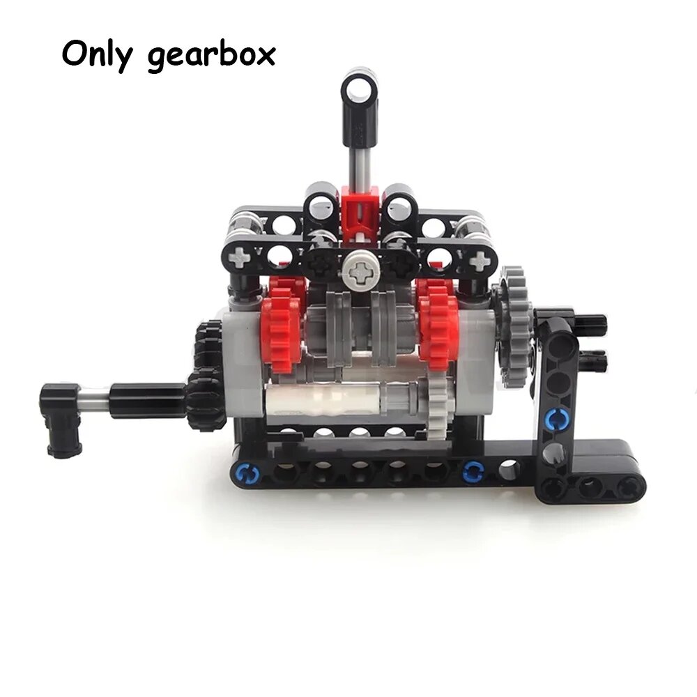 Wishiot MOC 4-скоростная коробка передач для LEGO gearbox