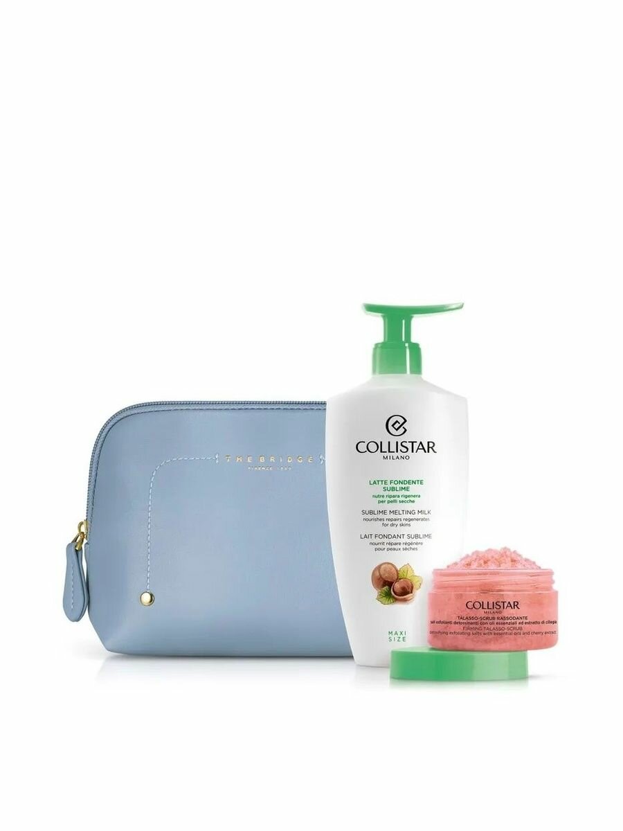 Подарочный набор Collistar "Body Sublime Melting Milk", молочко для тела, 400мл + скраб, 150гр