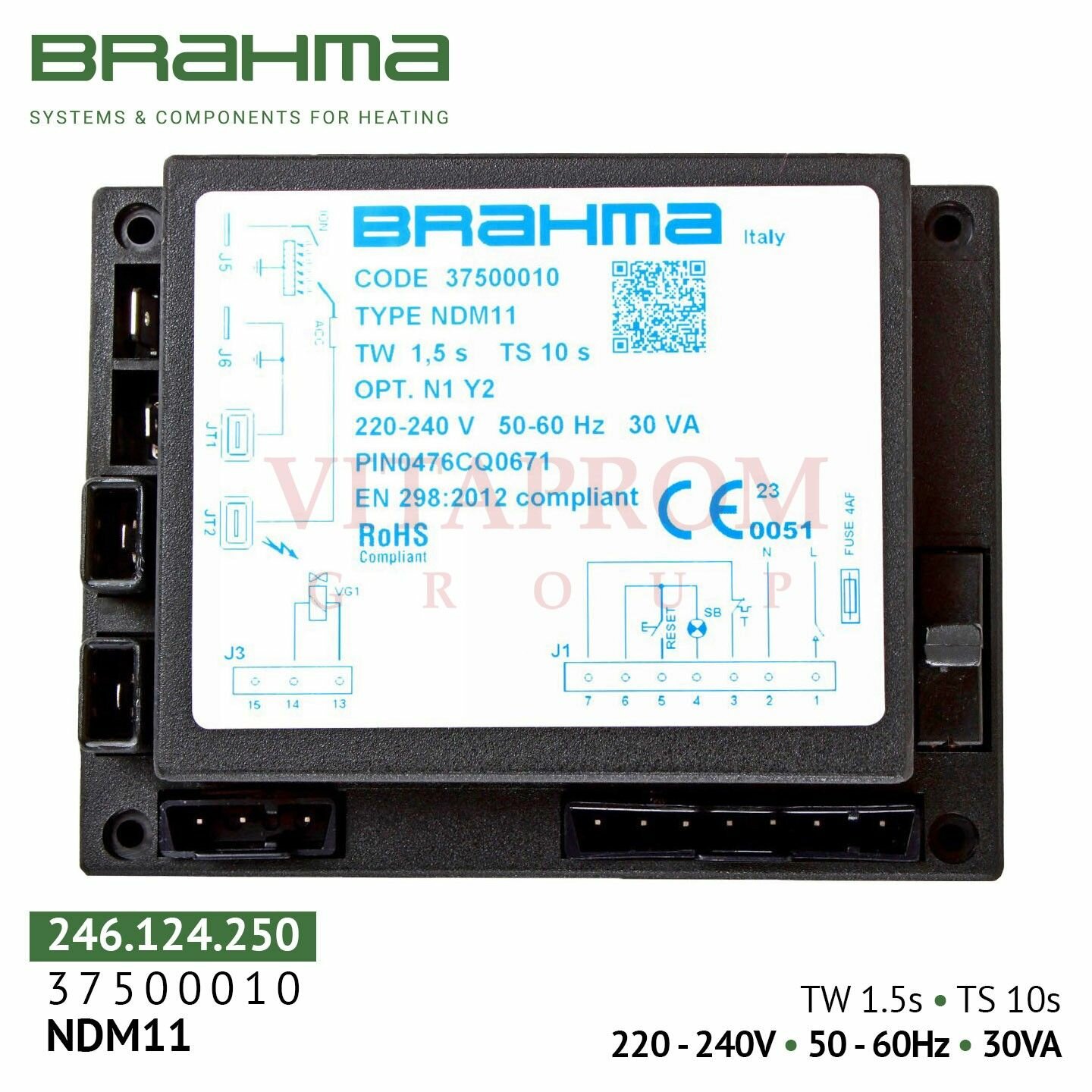 Блок управления горением Brahma NDM11, 37500010