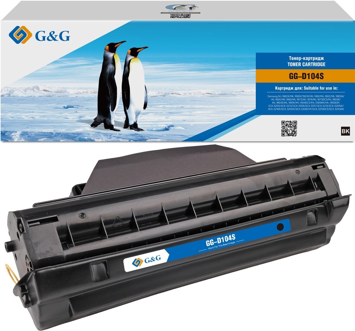 Картридж лазерный G&G GG-D104S черный