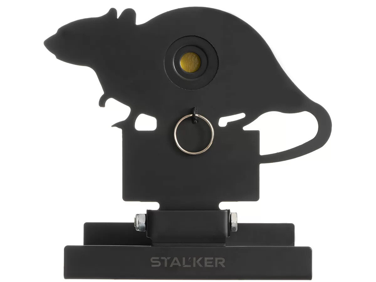 Мишень Подъёмная Stalker Крыса, Сталь, 3 Мм, Области Попадания: 40,25,15Мм