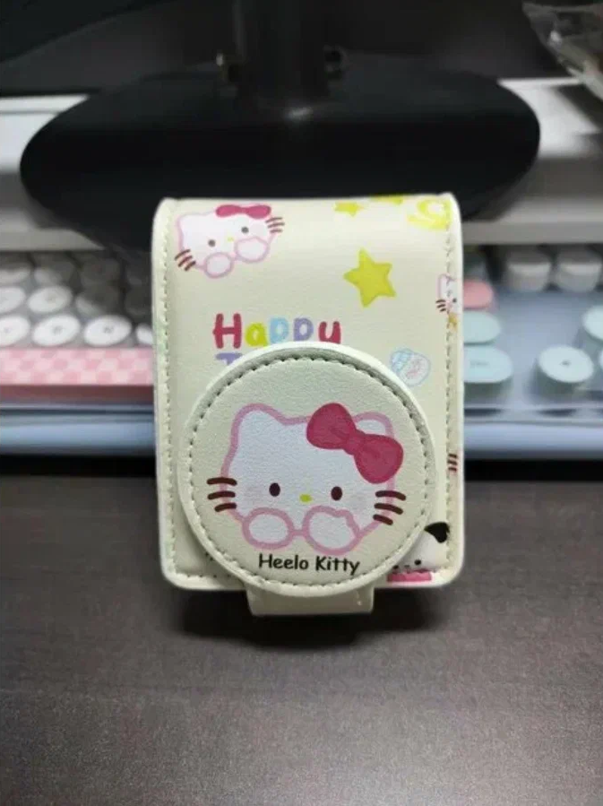 Упаковка для помады MINISO Pochacco Hello Kitty Kawaii с зеркалом, портативная дорожная сумка с легким макияжем для учеников начальной школы,