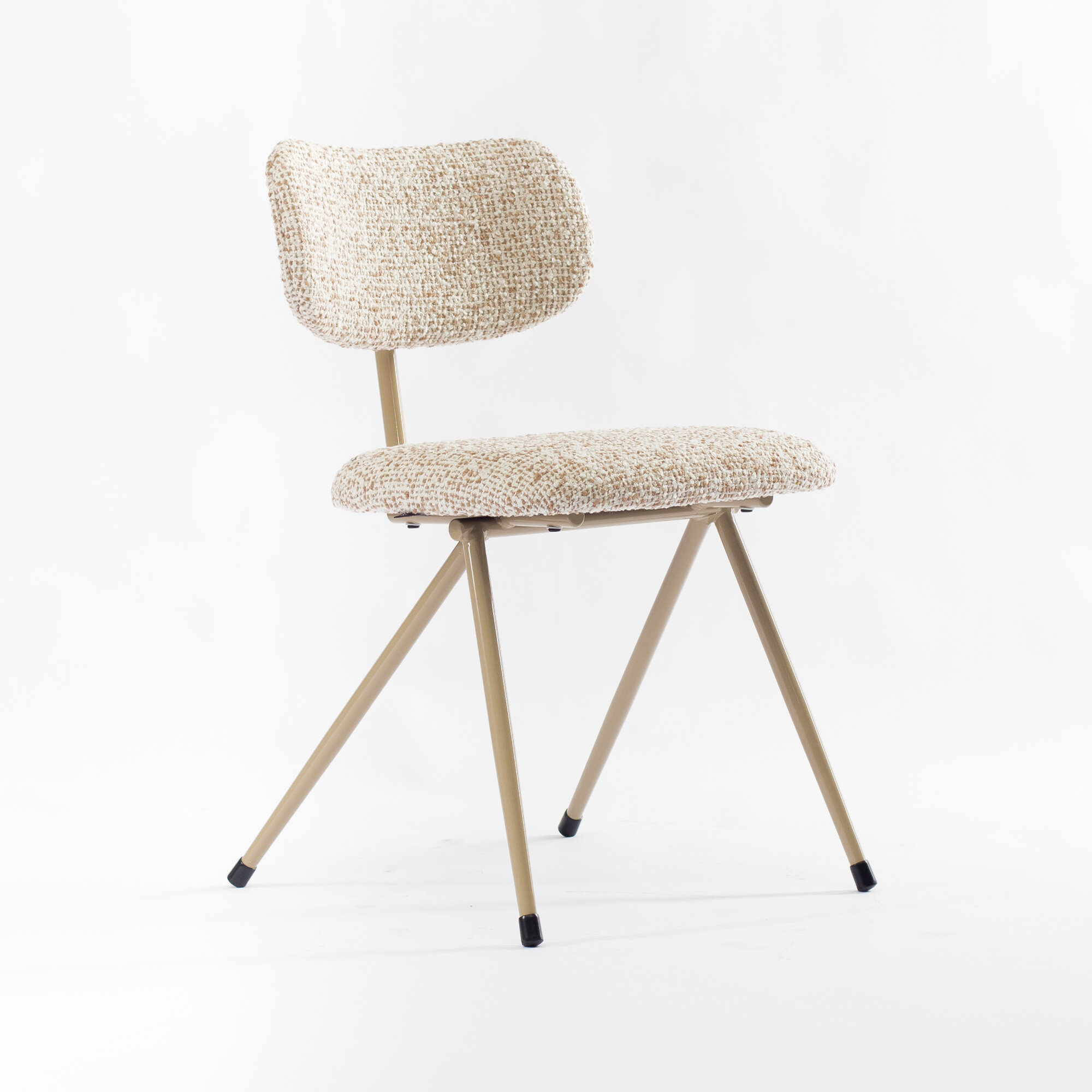 Стул Сеул бежевая ткань ножки металл (бежевый) для дома/для гостиной/для столовой/для кафе/кухонный стул/стул кухонный