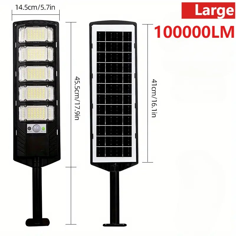 Солнечный фонарь 100000LM для улицы