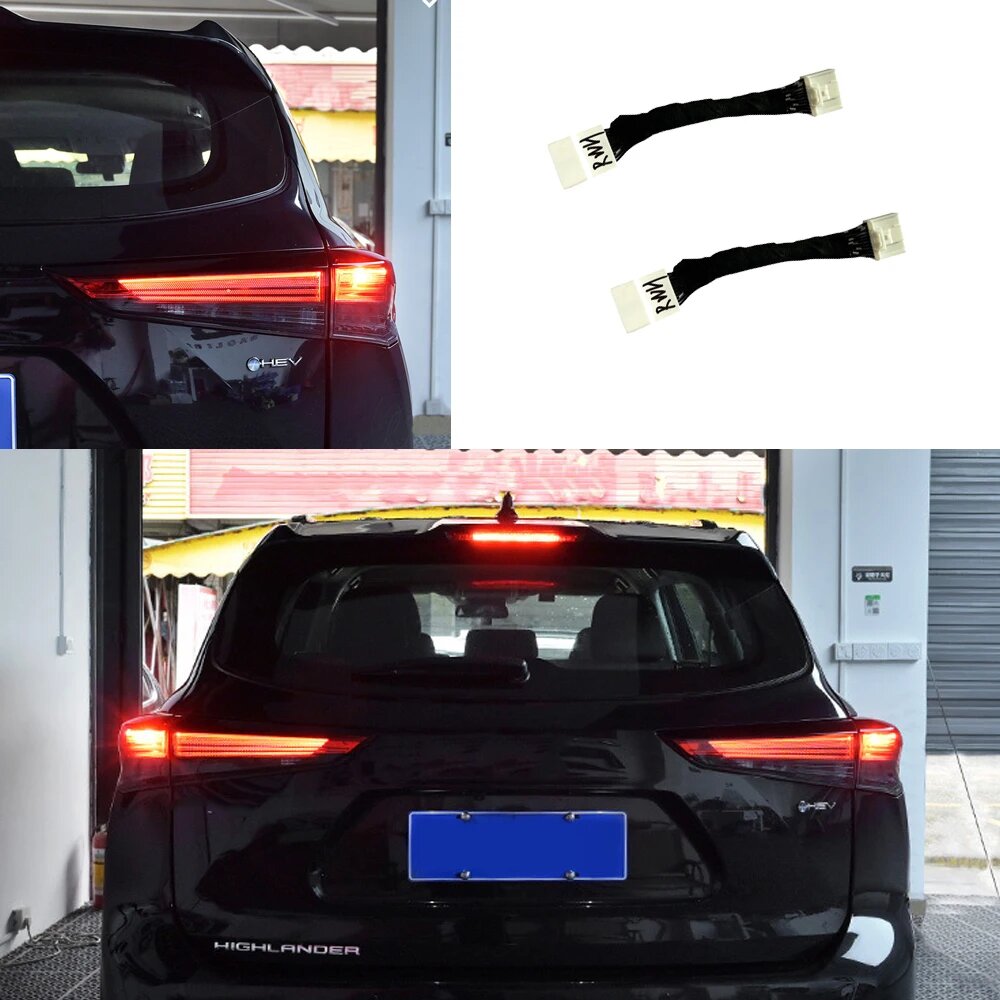 Для 2022-2025 Highlander/Crown Kluger задний фонарь стоп-сигналы жгут проводов задний стоп-сигнал все блики трос For Highlander 22-25
