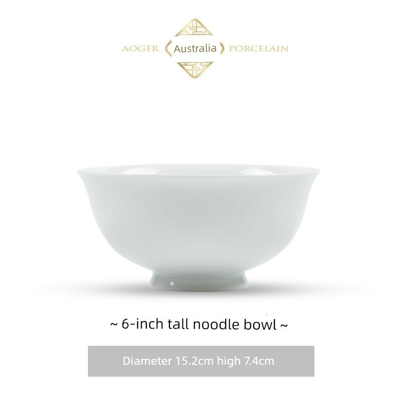 Элитные тарелки и миски с подглазурной росписью, керамические миски для еды из высококачественной белой глины из